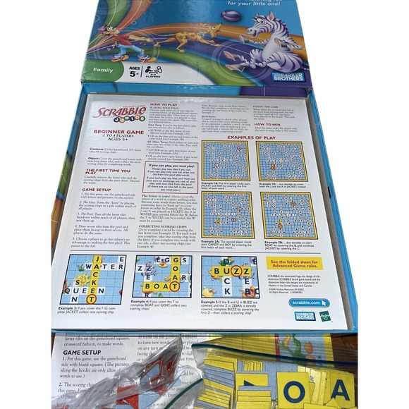 Hasbro | Games | Scrabble Jr Board Game Complete In Box | Poshmark